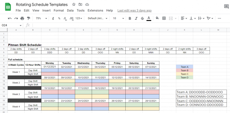 Rotating Schedule: A Guide with Examples & Templates | The Camelo Blog