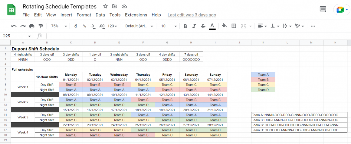 Rotating Schedule: A Guide with Examples & Templates | The Camelo Blog