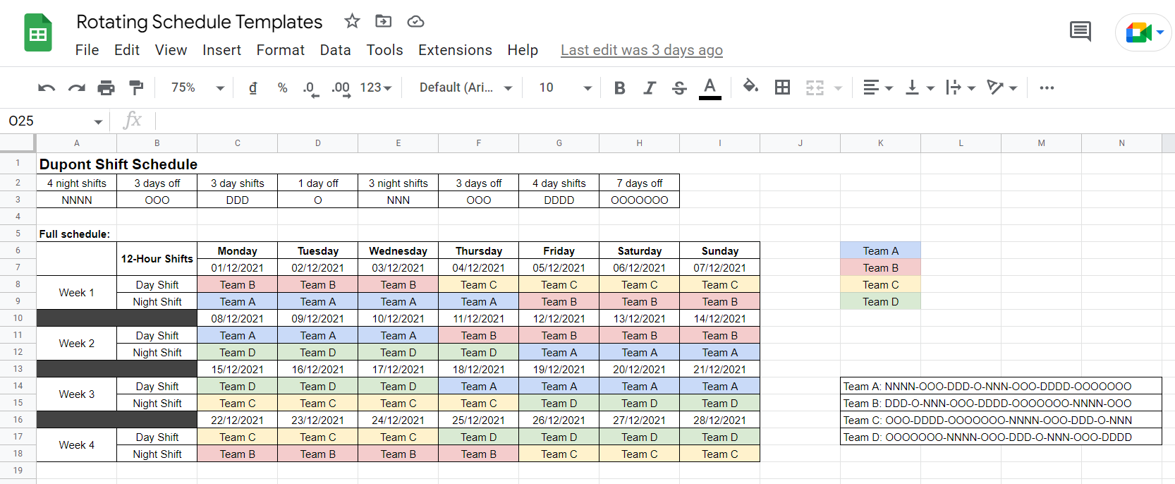 Rotating Schedule: A Guide with Examples & Templates | The Camelo Blog