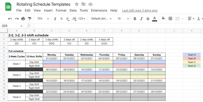 Rotating Schedule: A Guide with Examples & Templates | The Camelo Blog